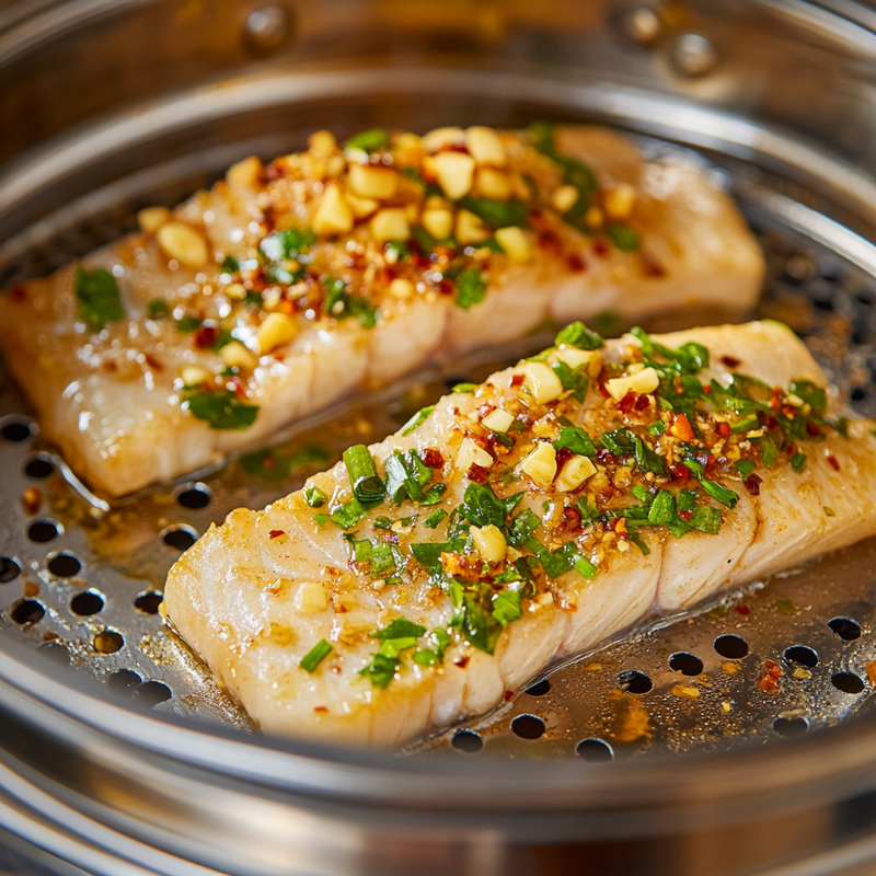 Spicy Steamed Barramundi with Fresh Aromatics Recipe – Getfish Seafood