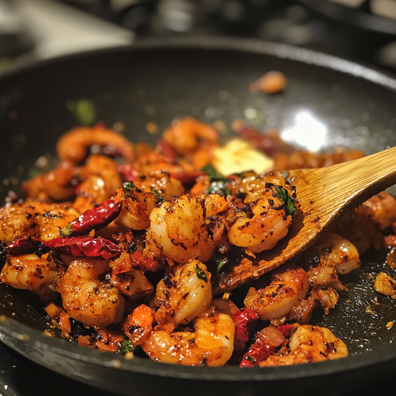 Spicy Chilli Garlic Prawns with Lemon Butter Sauce Recipe – Getfish Seafood