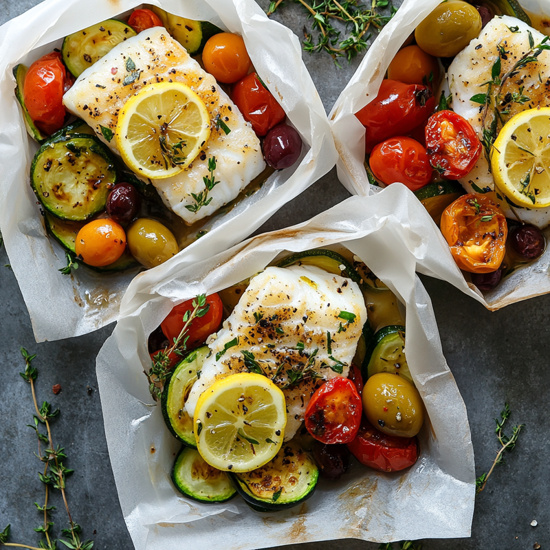 Mediterranean Cod in Paper Parcels Recipe – Getfish Seafood